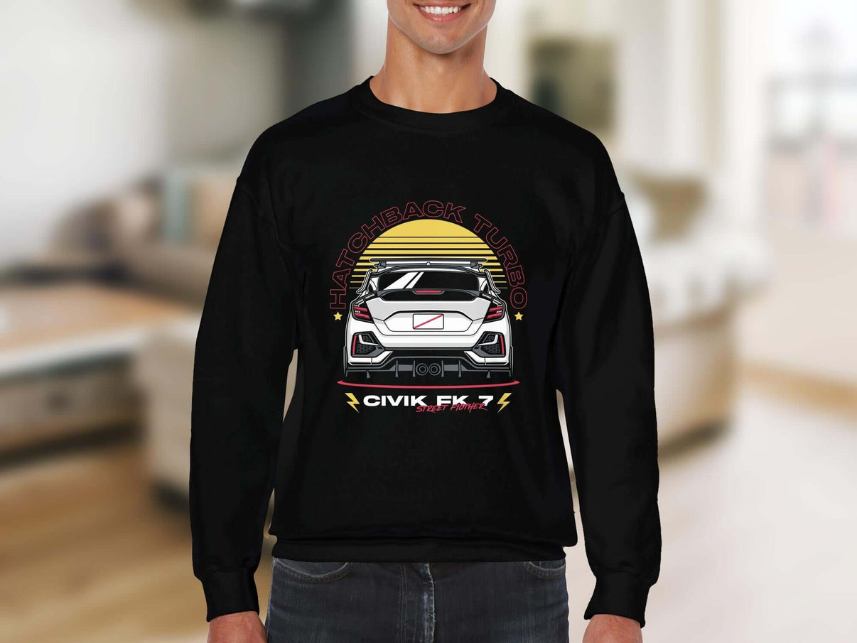 Hatchback Turbo Street Fighter Graphic Tee, Cool Car T-Shirt – kONcEPto